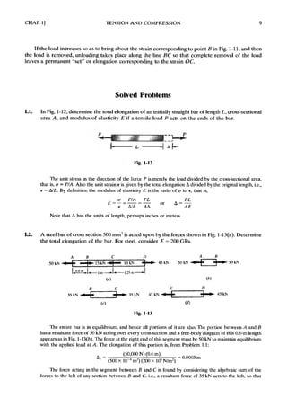 Theory and problems of strength of materials | PDF