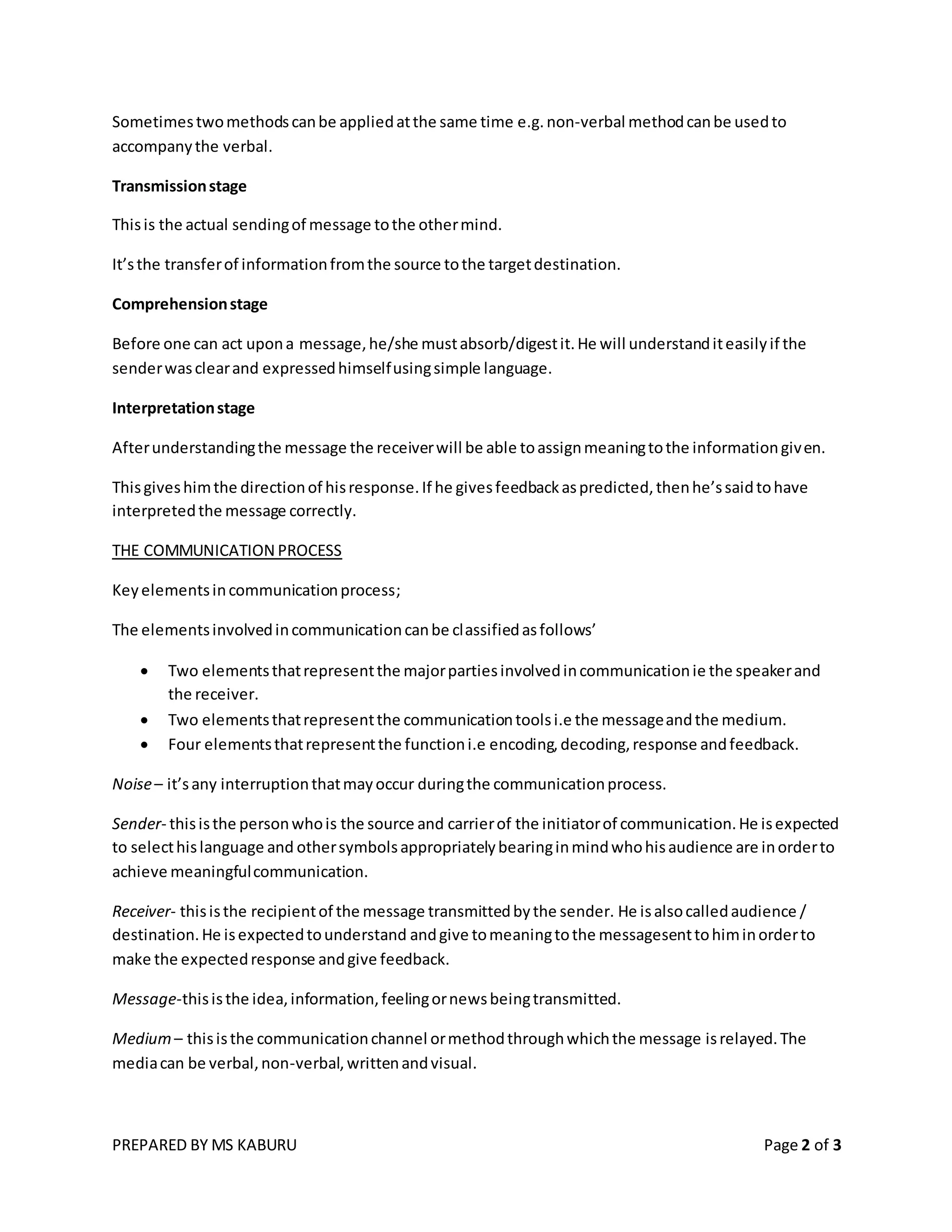 Theory and process of communication | DOCX | Programming Languages ...