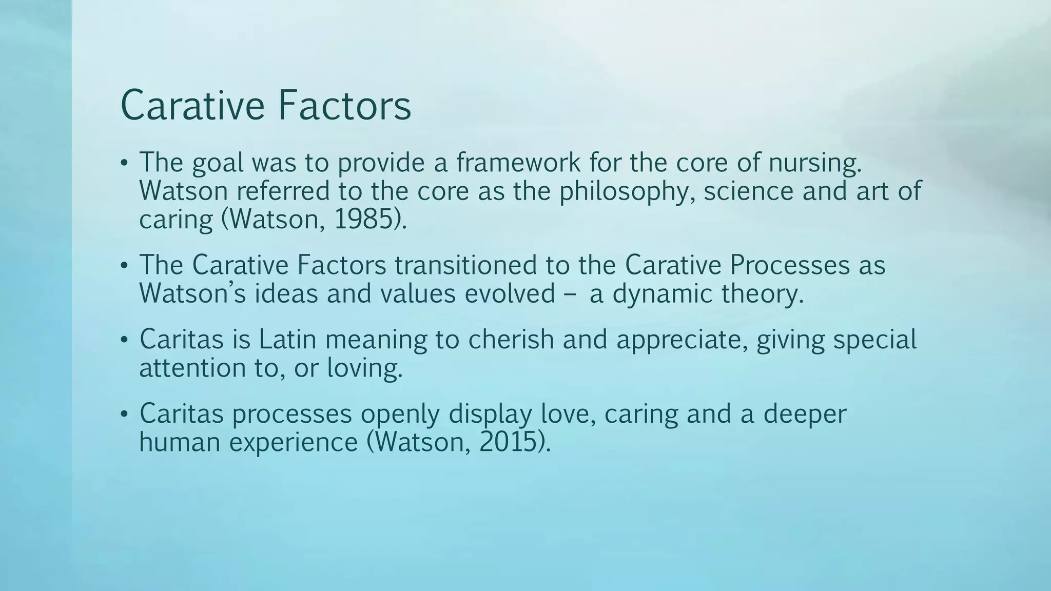 Jean Watson's Theory of Human Caring | PPTX | Christianity | Religion ...