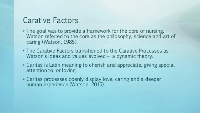 Jean Watson's Theory of Human Caring