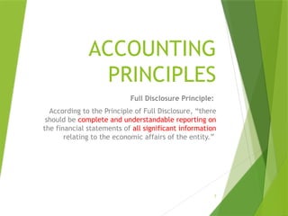 Accounting Principles, Assumptions, Conventions | PPTX