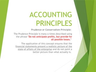 Accounting Principles, Assumptions, Conventions | PPTX