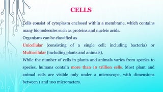 Cell and Molecular Biology: Definitions theory and basics, History and ...