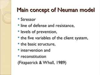 Nursing Theory: theory betty neuman as a system model | PPT