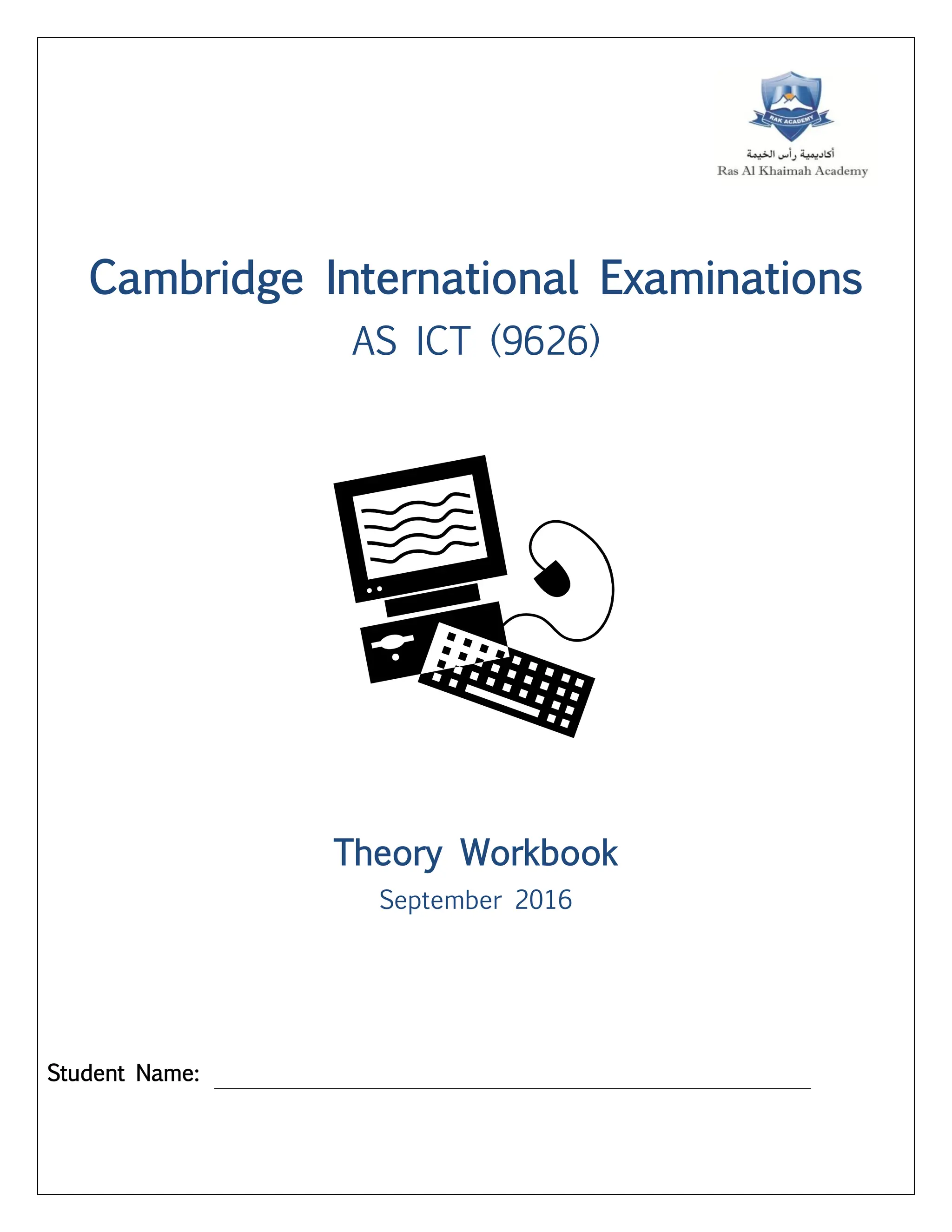 Cambridge International Examination AS IT 9626 question and answers | PDF