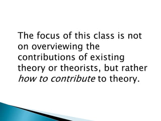 Theorybuilding F15 | PPTX | Science