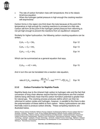 Theory of Carbon Formation in Steam Reforming | PDF