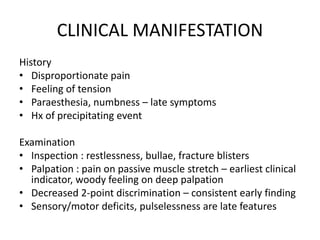 COMPARTMENT SYNDROME | PPTX