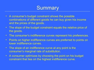 Theory consumer choice | PPT