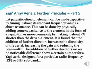 Theory & Design of the Yagi-Uda Array Aerial [II][L][6] | PDF