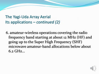 Theory & Design of the Yagi-Uda Array Aerial [II][L][6] | PDF