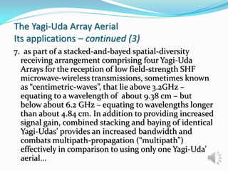 Theory & Design of the Yagi-Uda Array Aerial [II][L][6] | PDF