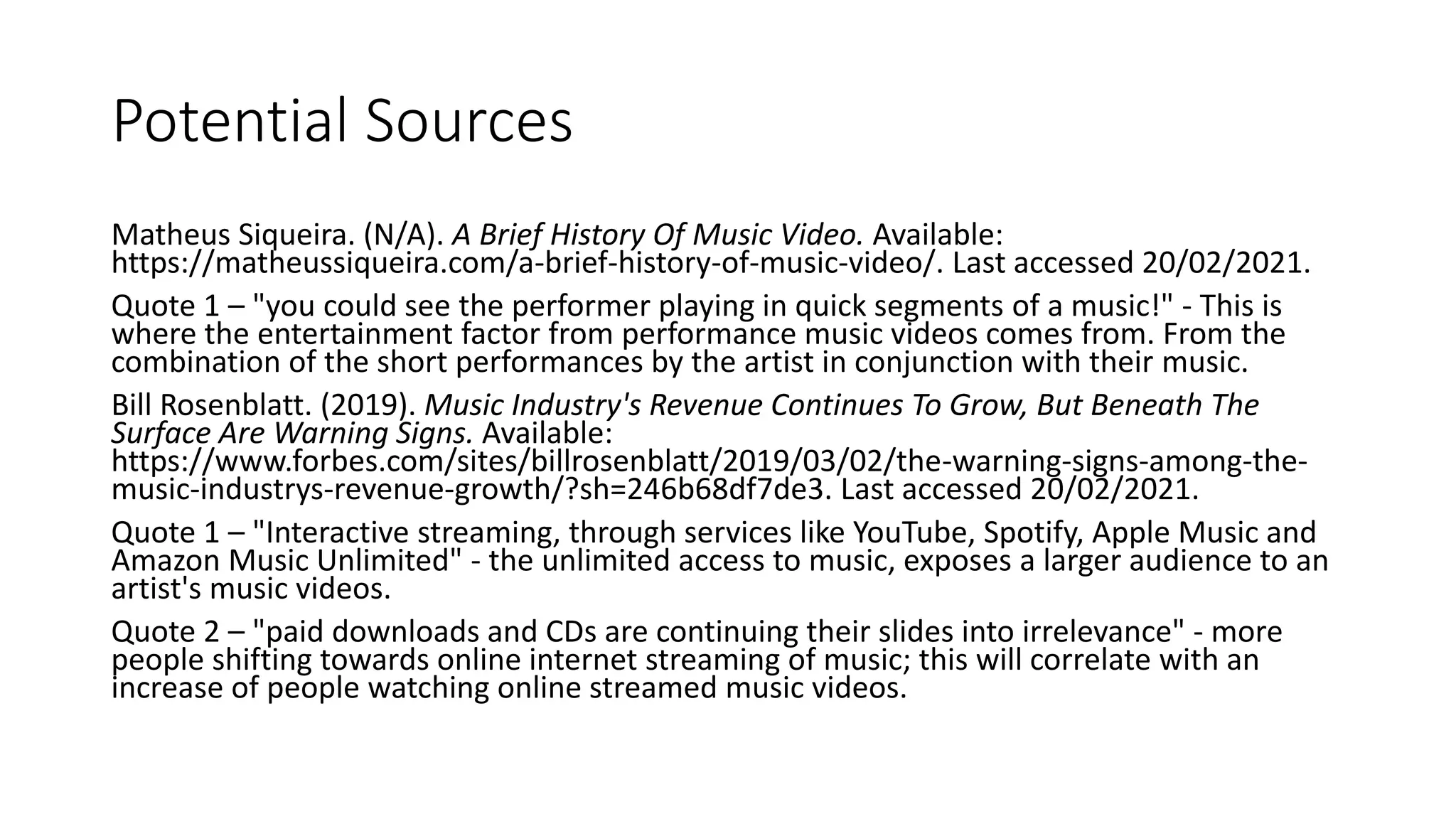 Theory essay, potential sources | PPT