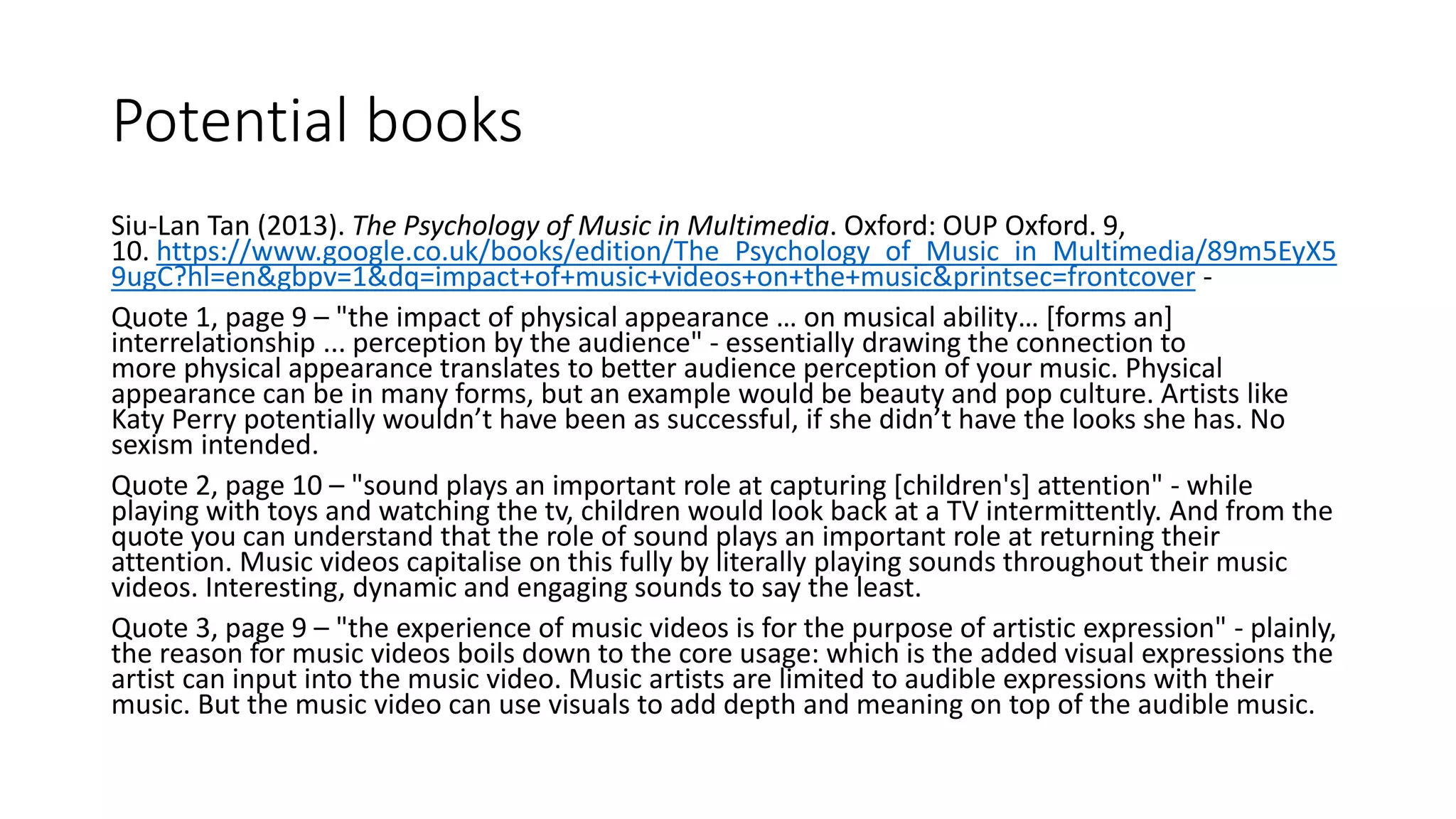 Theory essay, potential sources | PPT