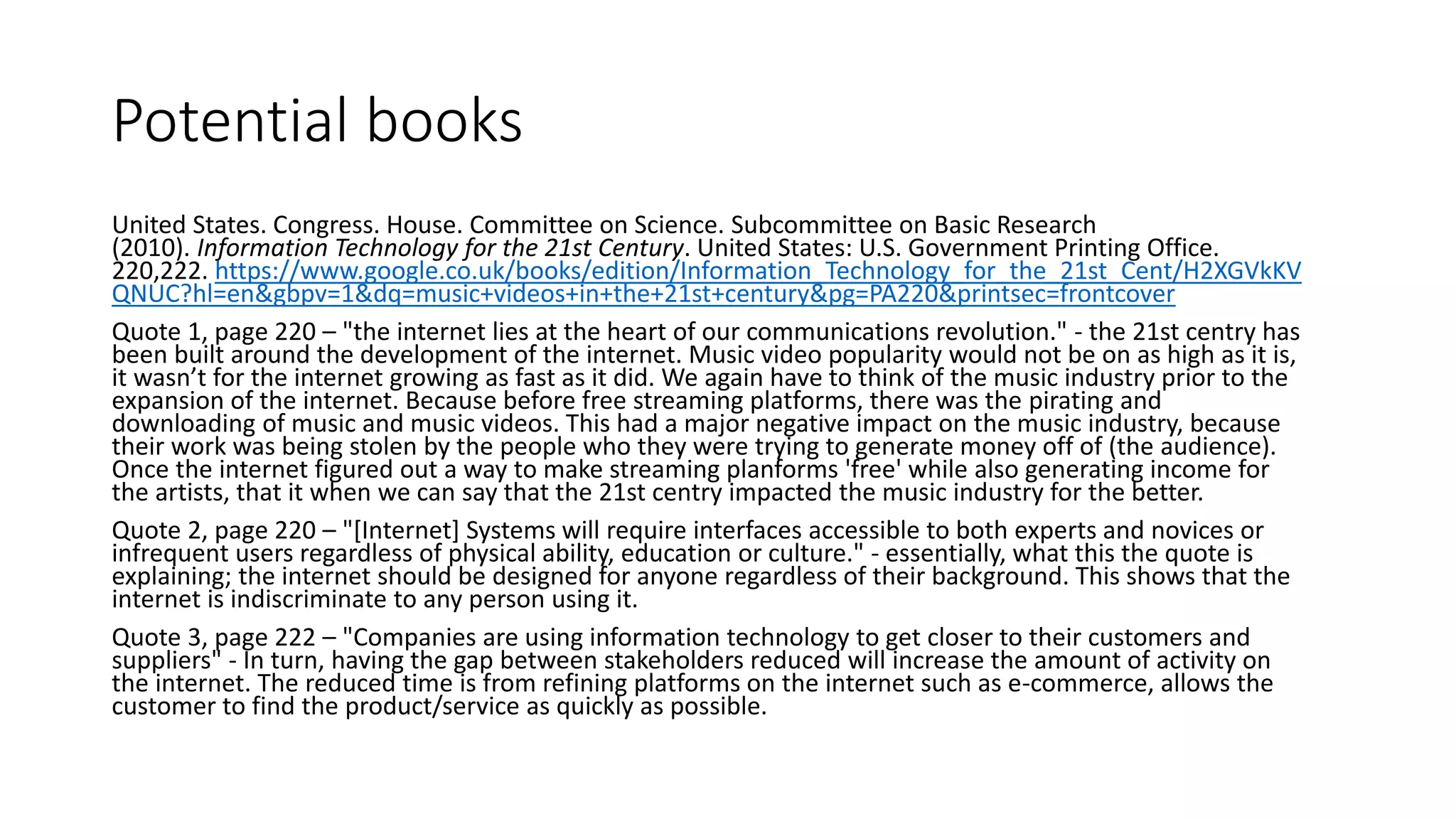 Theory essay, potential sources | PPT