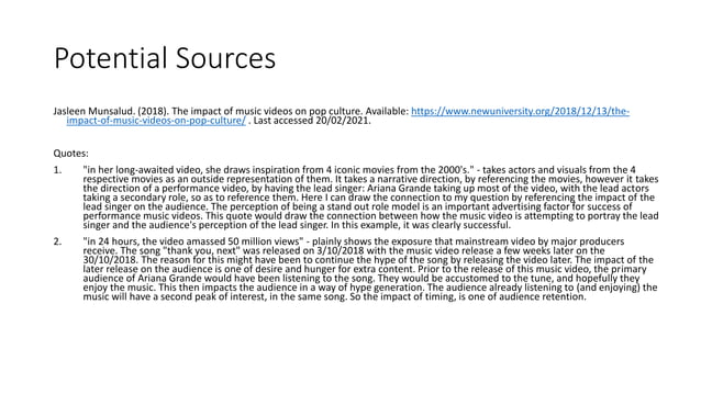 Theory essay, potential sources | PPT