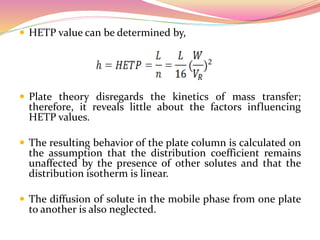 Theory for gas chromatography | PPTX