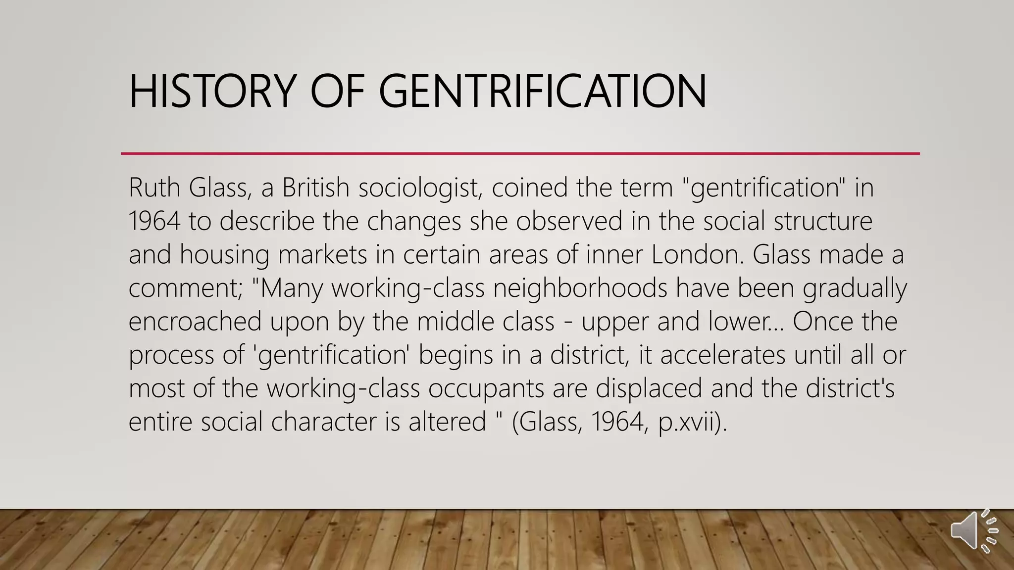 GENTRIFICATION AND URBAN RENEWAL | PPTX