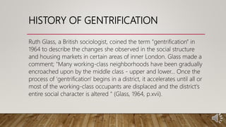 GENTRIFICATION AND URBAN RENEWAL | PPTX