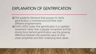 GENTRIFICATION AND URBAN RENEWAL | PPTX