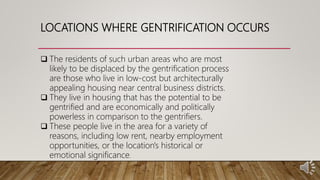 GENTRIFICATION AND URBAN RENEWAL | PPTX