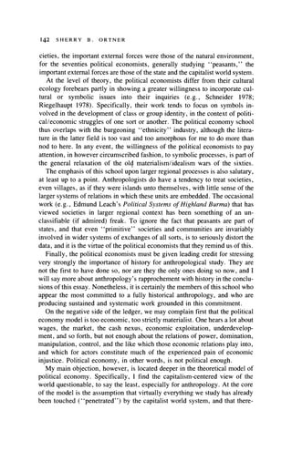 Theory in anthropology since the sixties sherry ortner | PDF