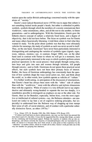 Theory in anthropology since the sixties sherry ortner | PDF