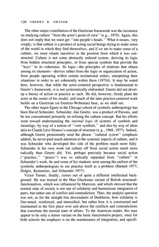 Theory in anthropology since the sixties sherry ortner | PDF