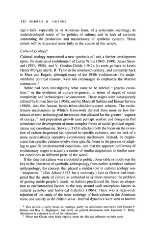 Theory in anthropology since the sixties sherry ortner | PDF