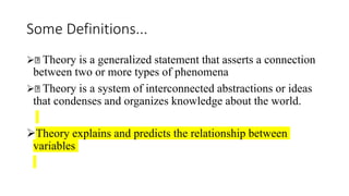 Theory in Historical research-The theoretical approaches used to study ...