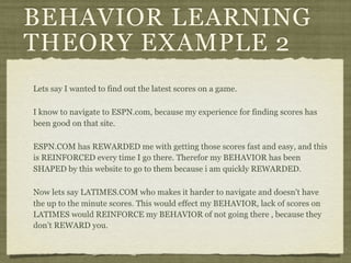 BF SKINNER - Behavior Learning Theory | PDF