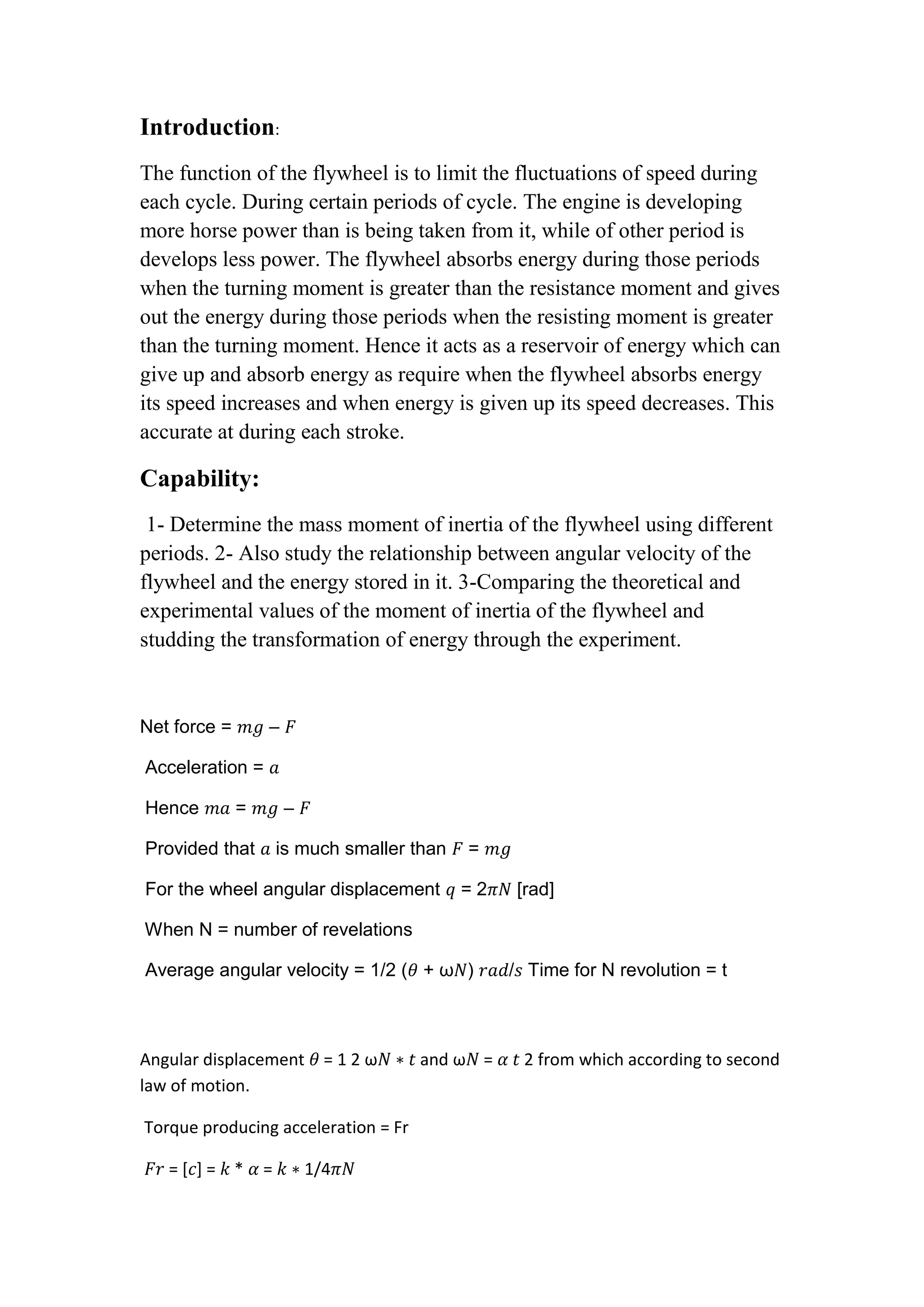 Theory lab flywheel | PDF
