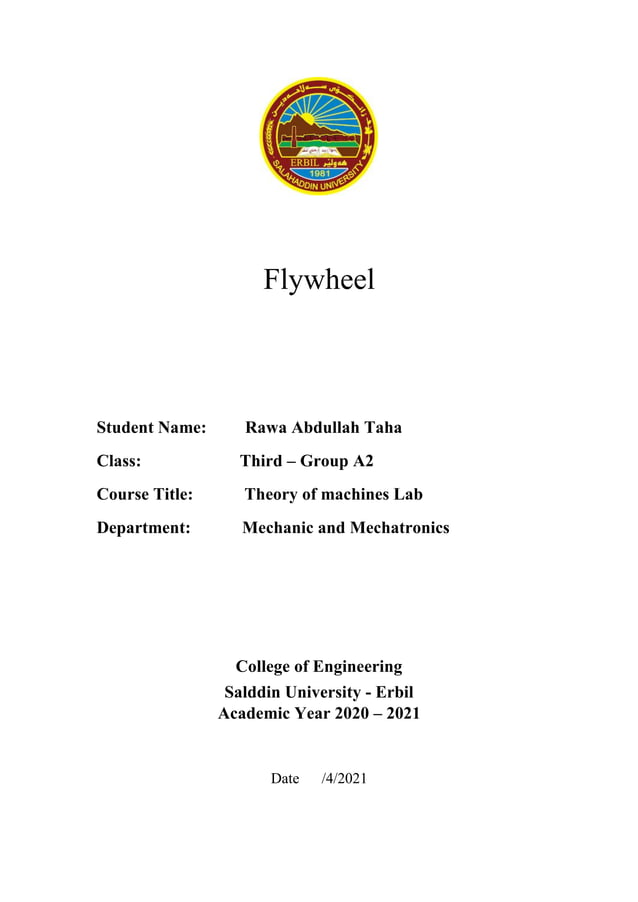 Theory lab flywheel | PDF | Physics | Science