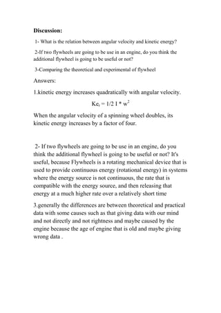 Theory lab flywheel | PDF