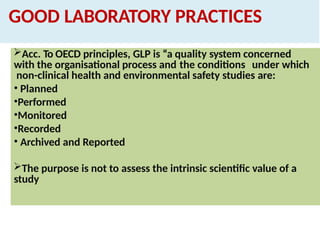 Theory Lec-2.pptx Good Laboratory Practices | PPTX