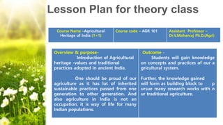 Theory lesson plan-Model | PPTX