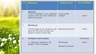 Theory lesson plan-Model | PPTX