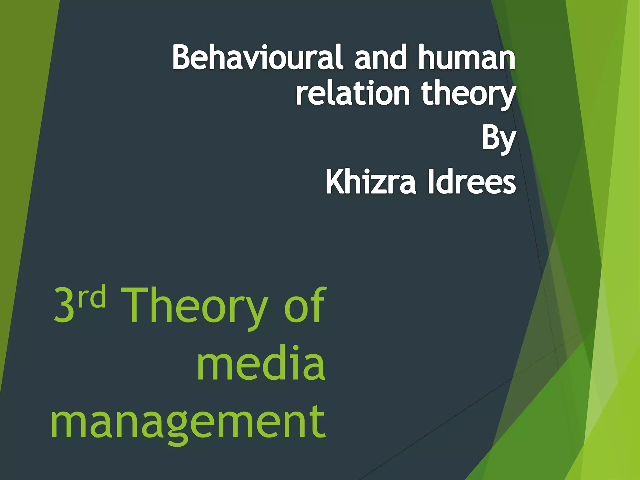 Theory media | PPTX