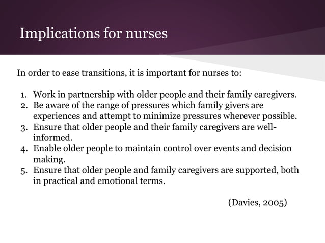 Meleis's Theory of Transitions and Nursing Home Entry | PPTX
