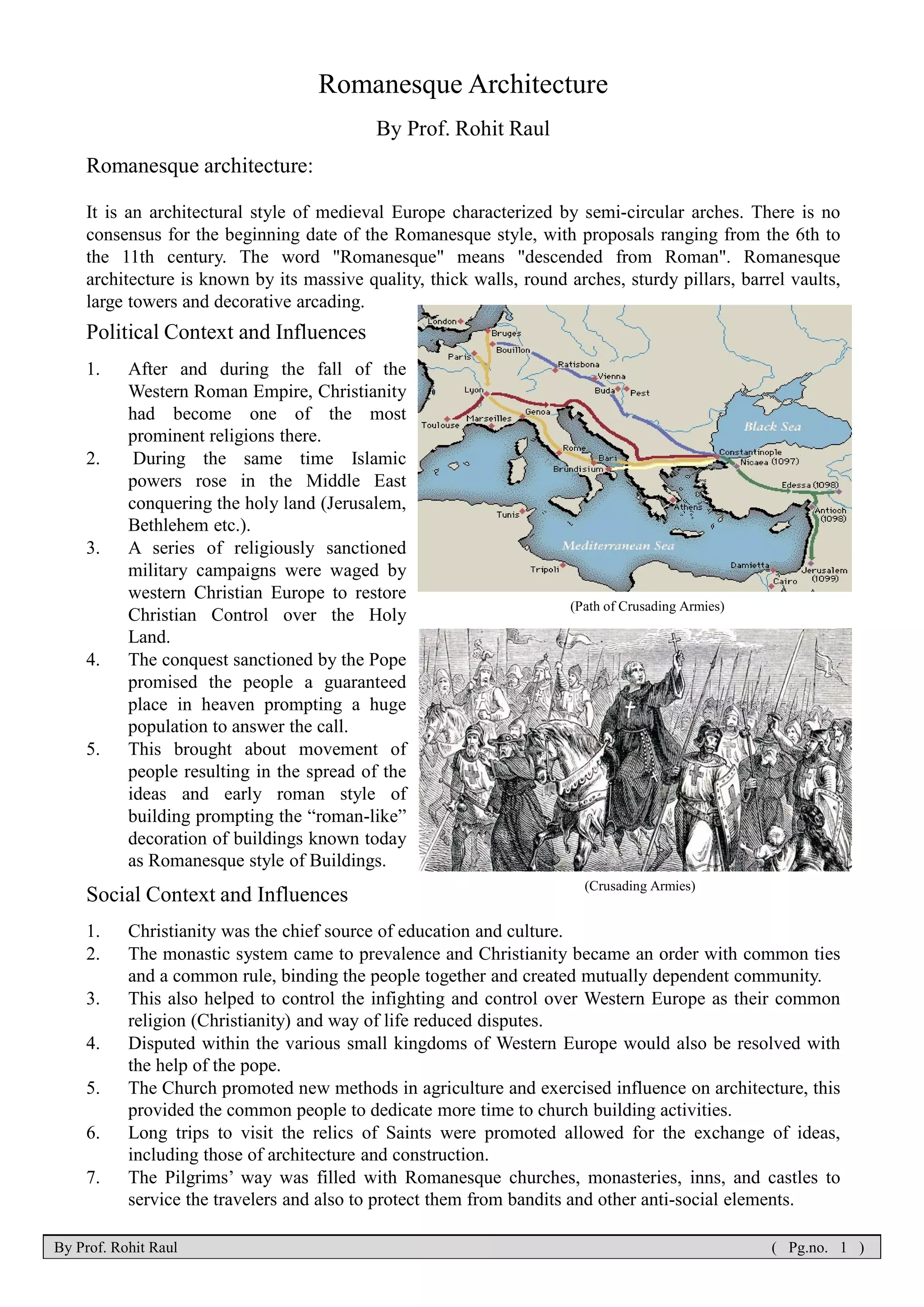 italian romanesque architecture | PDF