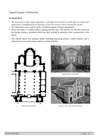 italian romanesque architecture | PDF