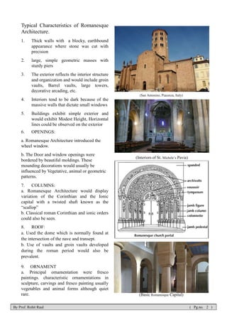 italian romanesque architecture | PDF