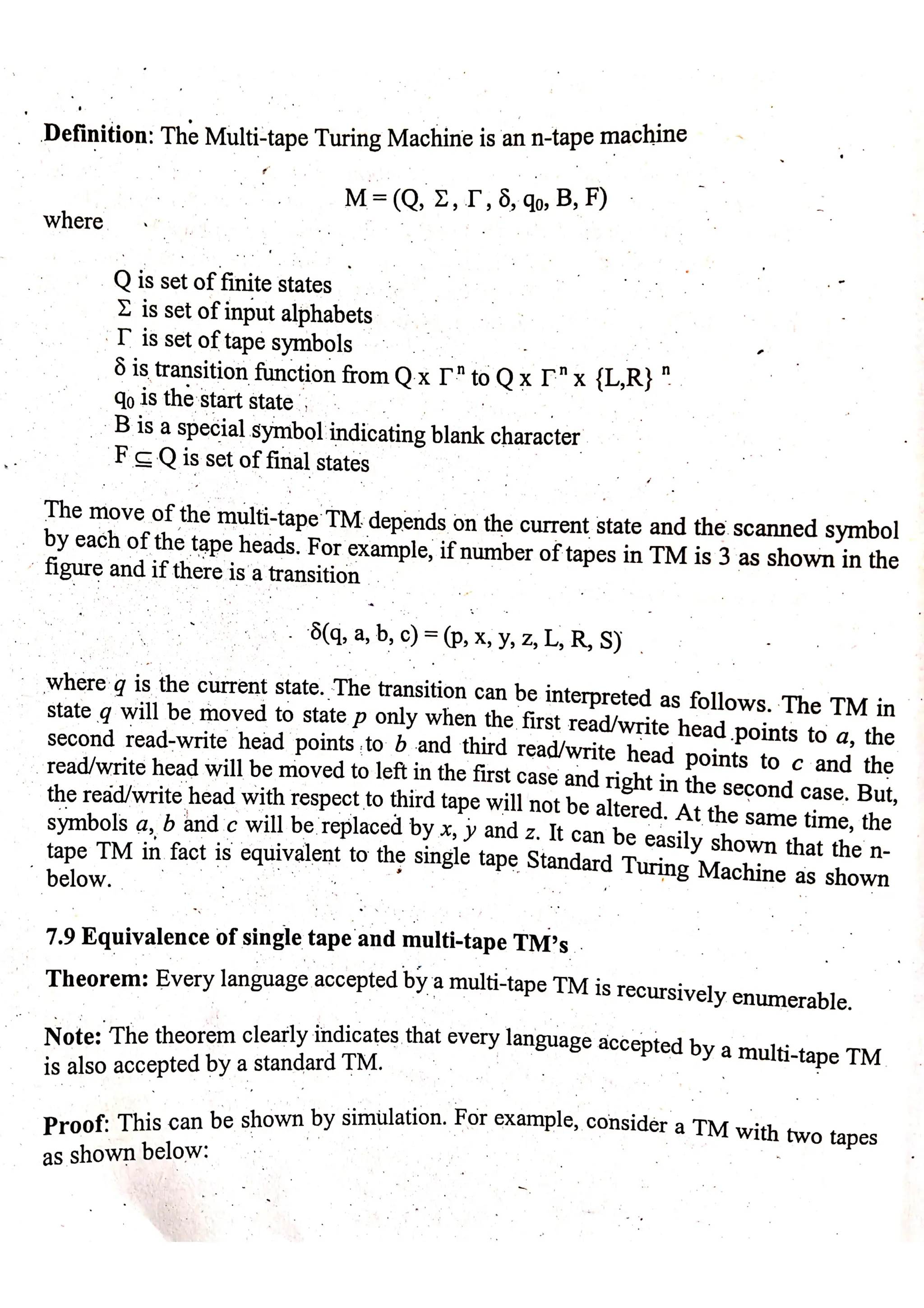 Theory Notes Theory of Computation for VTU | PDF