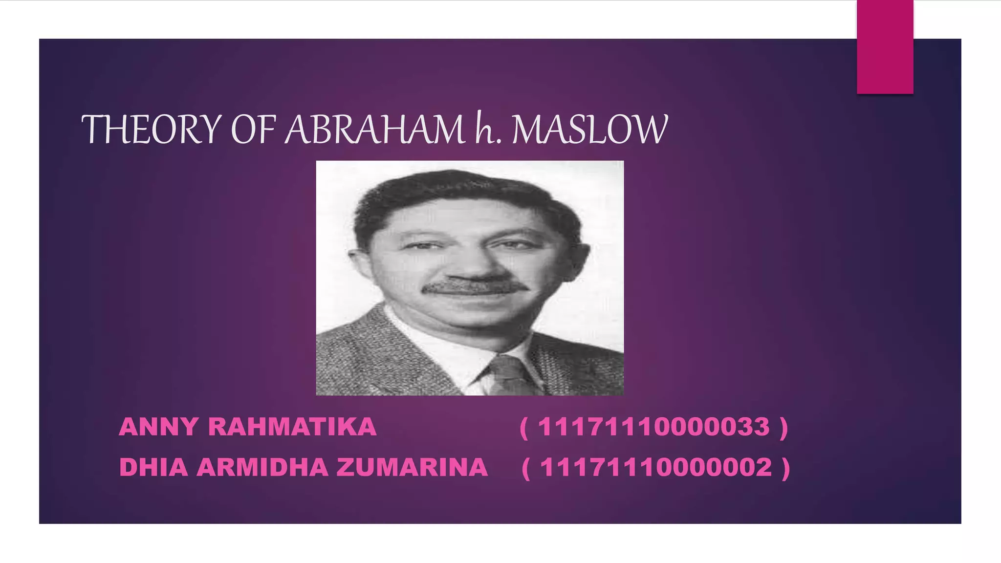 THEORY OF ABRAHAM MASLOW.pptx