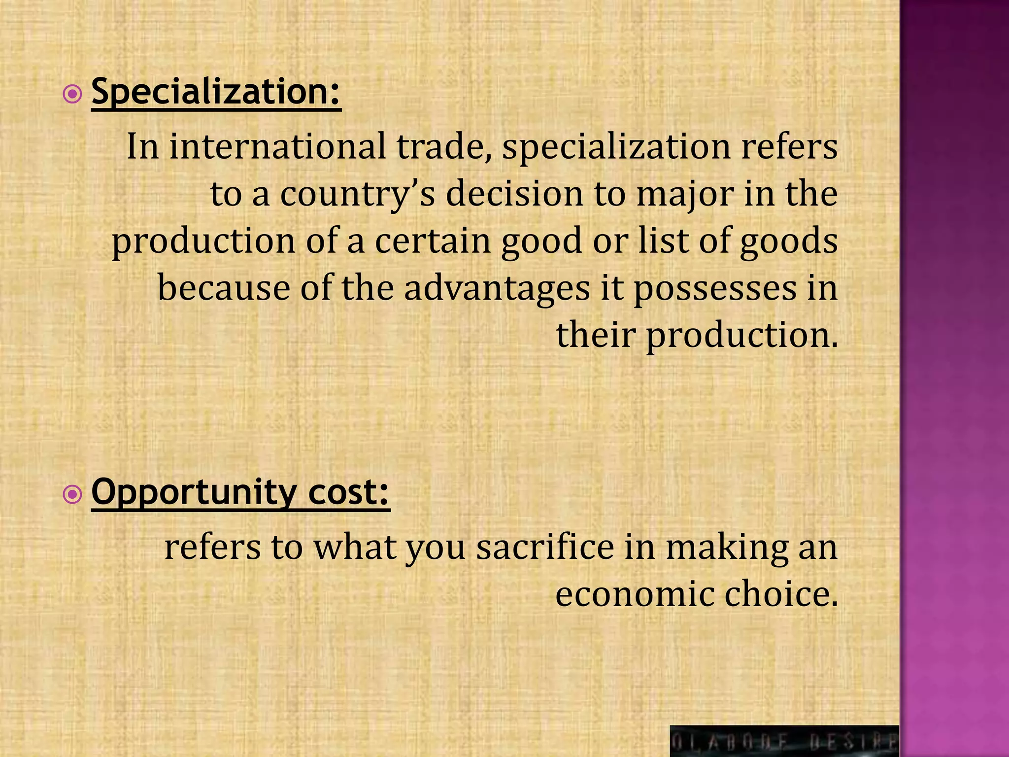 Theory of absolute and comparative advantage | PPTX