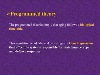 Theory of ageing | PPTX