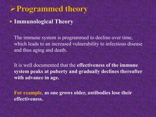 Theory of ageing | PPTX