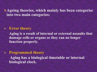 Theory of ageing | PPTX