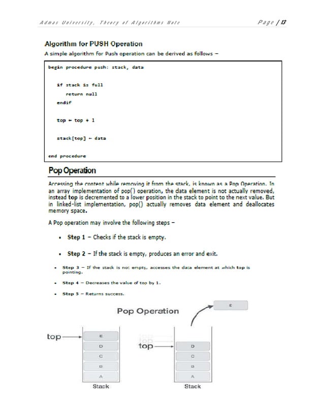 Theory of algorithms final | PDF