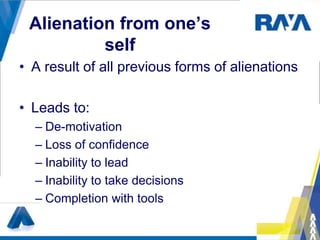 Theory of alienation in the software industry | PDF